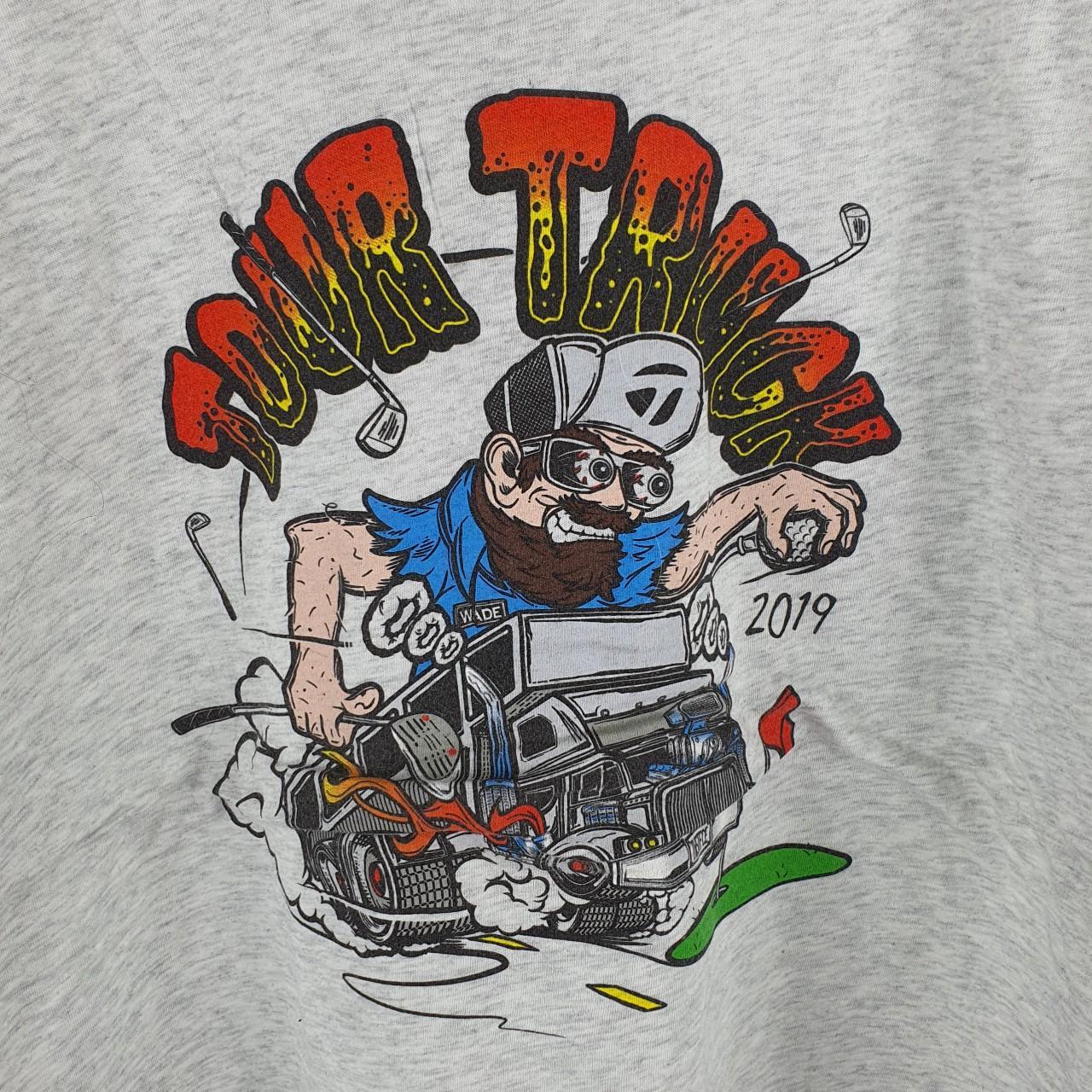 TOUR TRICK 2019 T SHIRT MENS LARGE GREY F40 Length... - Depop