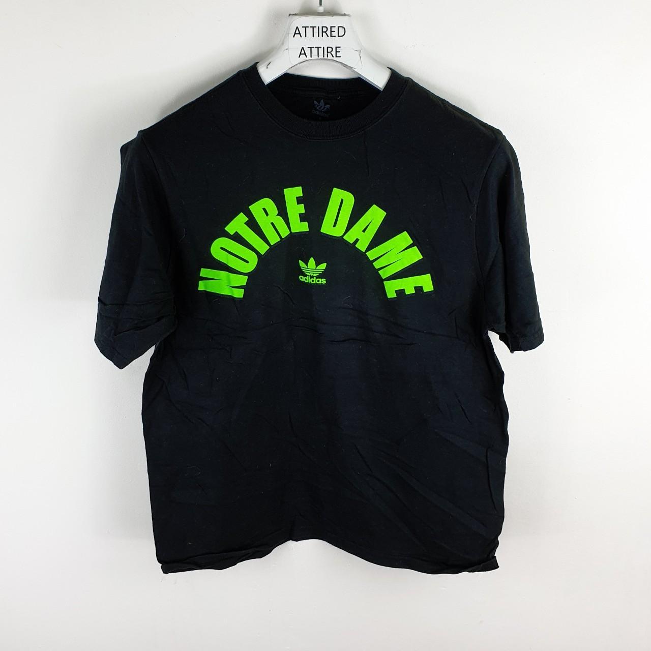 ADIDAS NOTRE DAME T SHIRT MENS BLACK SMALL... - Depop ADIDAS NOTRE DAME T SHIRT MENS BLACK SMALL... - Depop