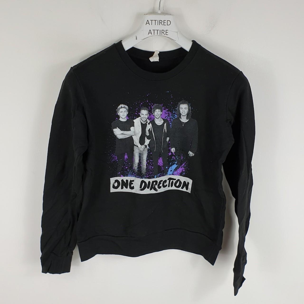 VINTAGE ONE DIRECTION SWEATSHIRT MENS BLACK XS... - Depop