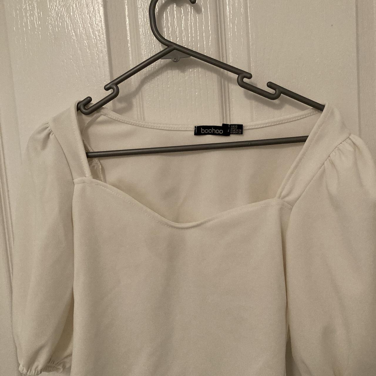 Boohoo Women's White Blouse | Depop
