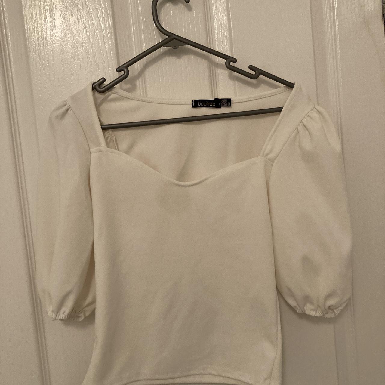 Boohoo Women's White Blouse | Depop