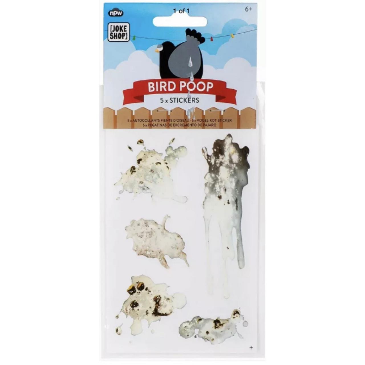 Bird poo stickers - Realistic bird poop stickers... - Depop