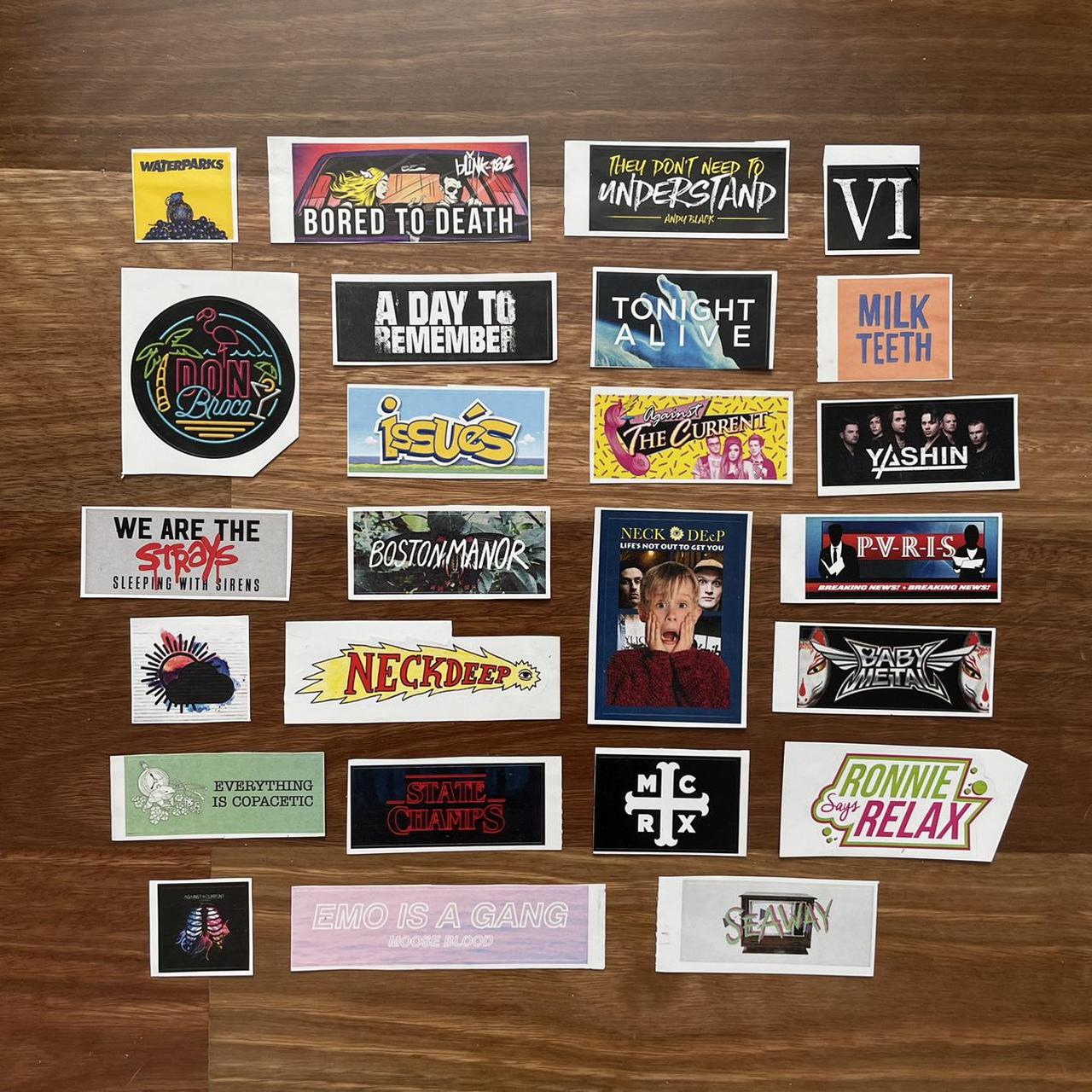 CONSTANTLY UPDATED Band stickers that came with... - Depop