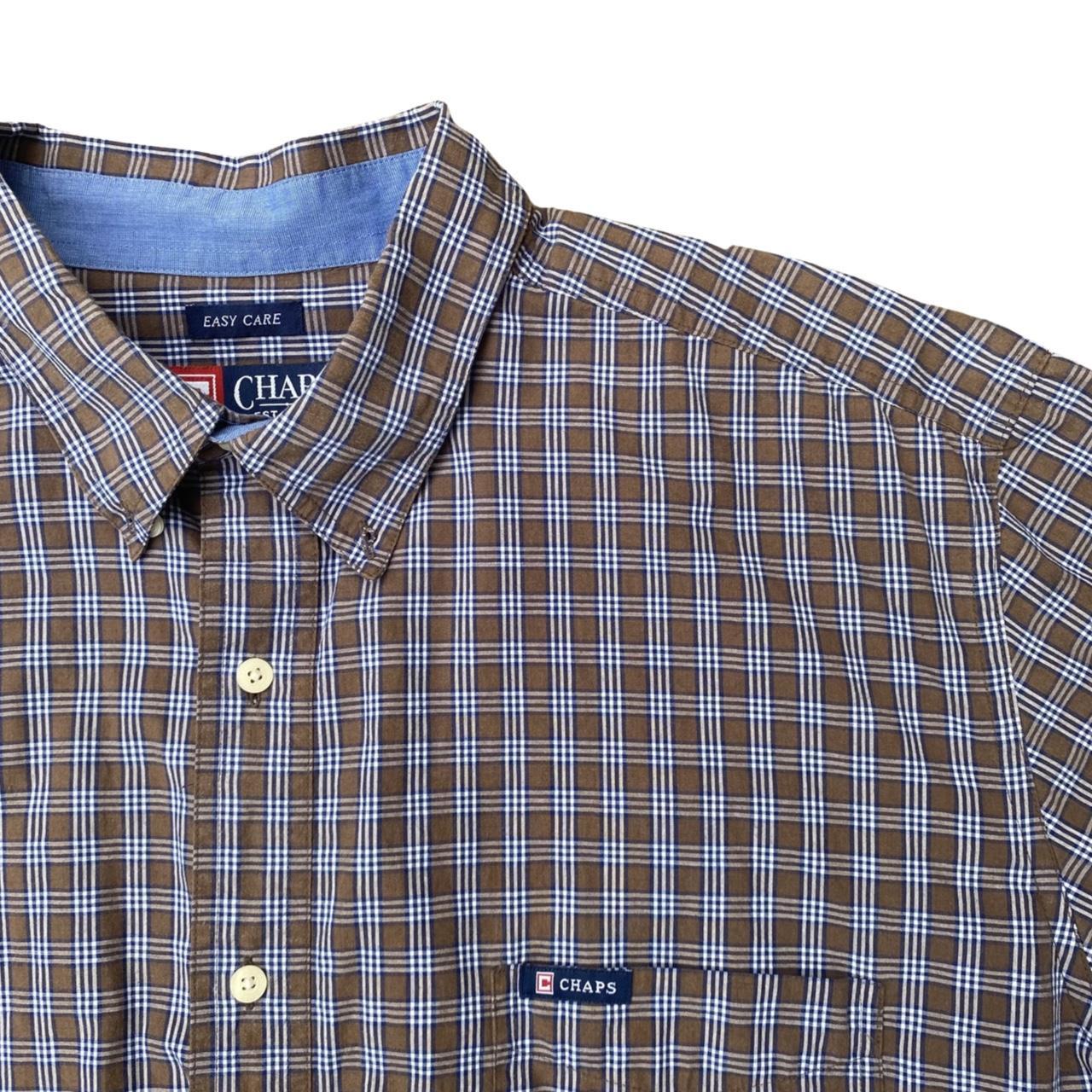 Brown and blue chequered chaps Ralph Lauren... - Depop