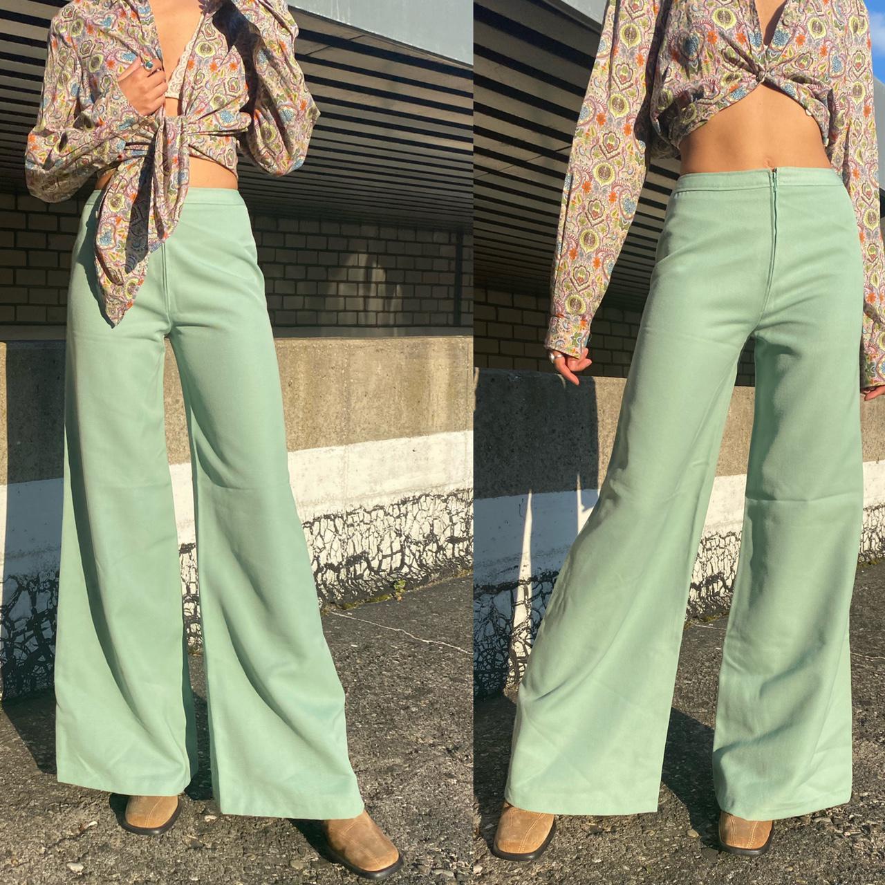 Original Vintage 60/70s extrem wide leg pants from... - Depop