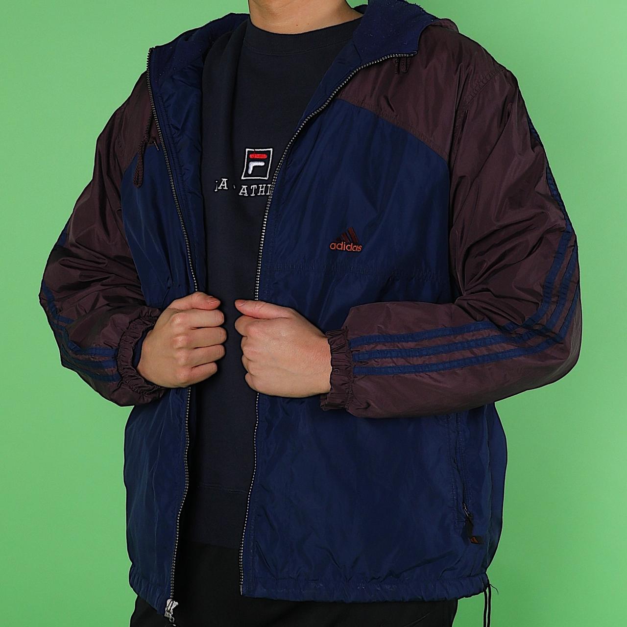 🔥Adidas spell-out jacket with fleece lining 🔥 Size:... - Depop