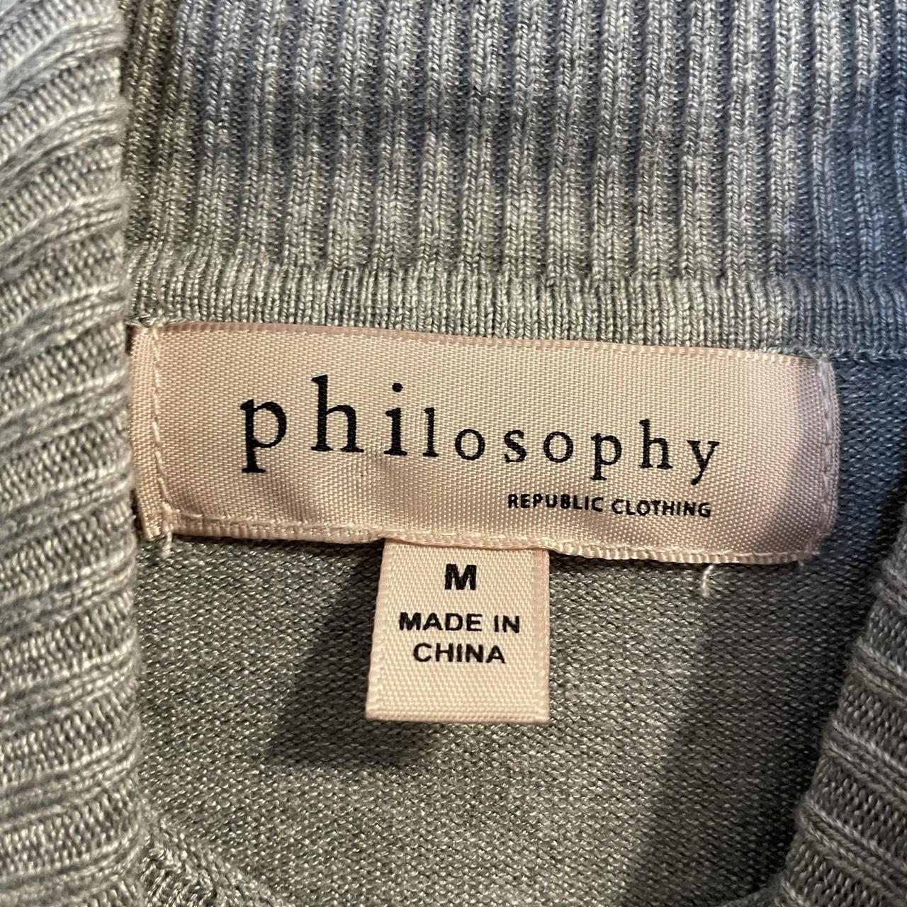 Philosophy Apparel Women's Grey Shirt | Depop
