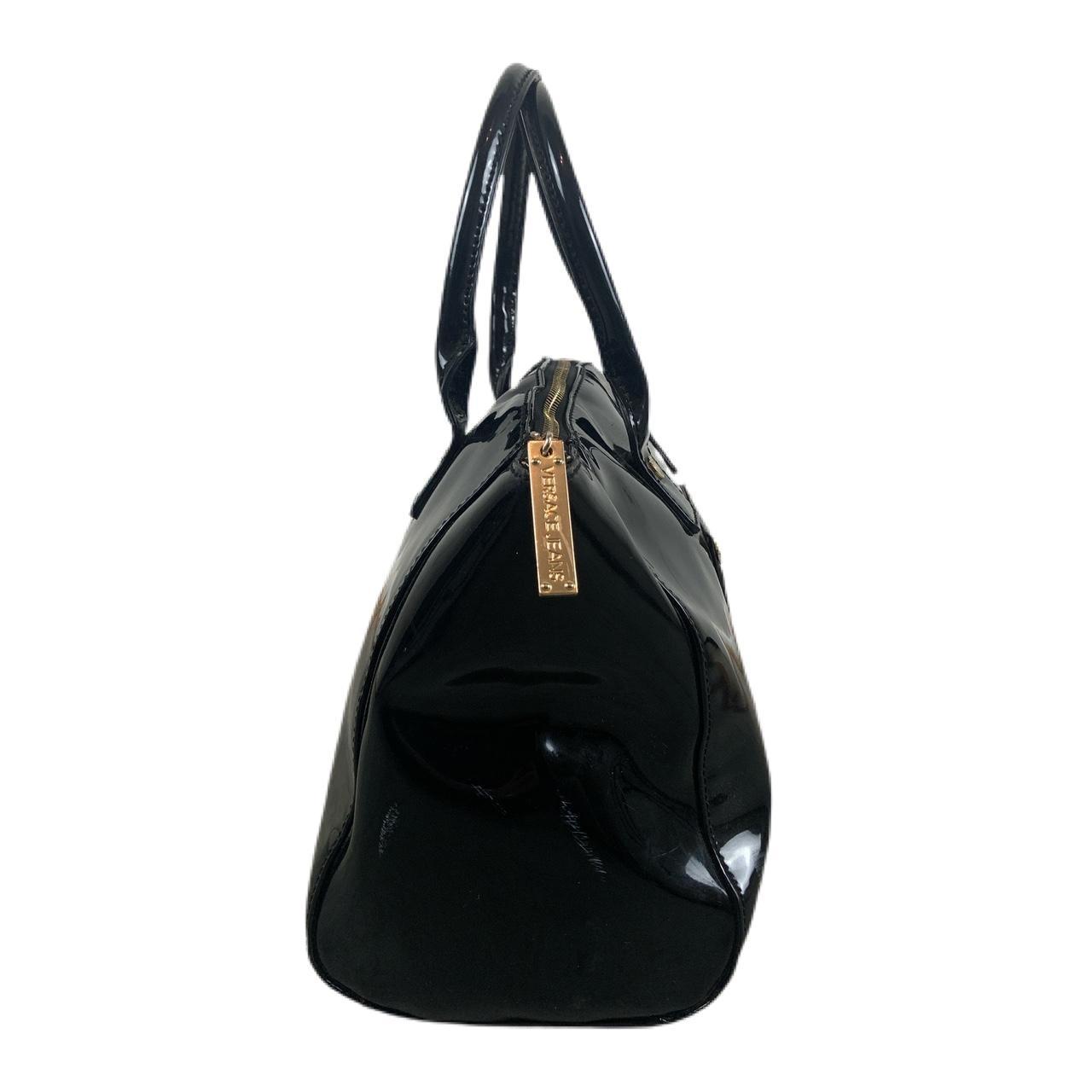 . Vintage Versace Handbag Black Couple scuff... - Depop