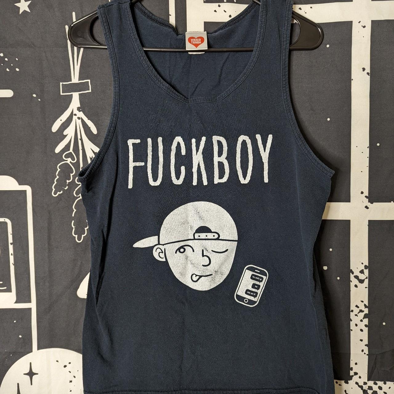 Weeb Trash f*ckboy tank top size M Originally... - Depop