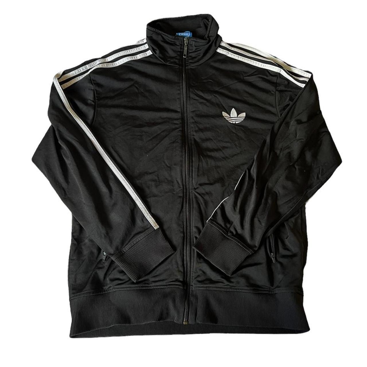 Adidas Men's Black and White Jacket | Depop