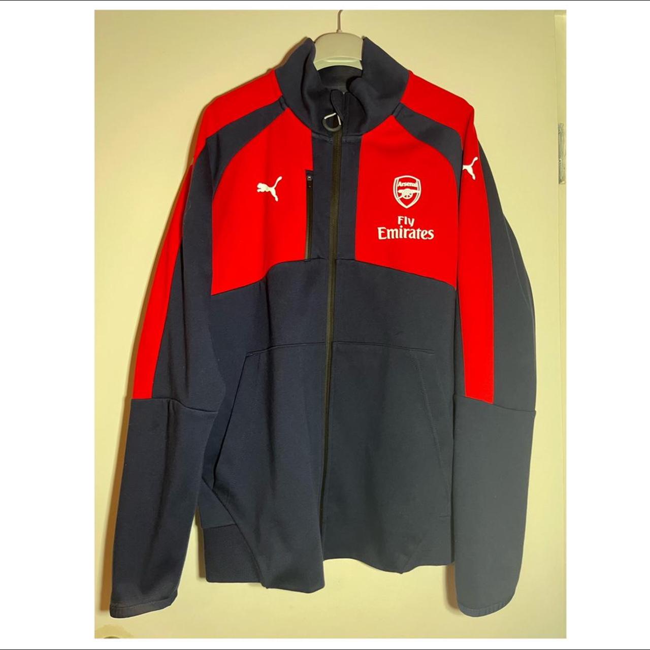 Authentic Arsenal Zip up (navy and red) Very warm.... - Depop
