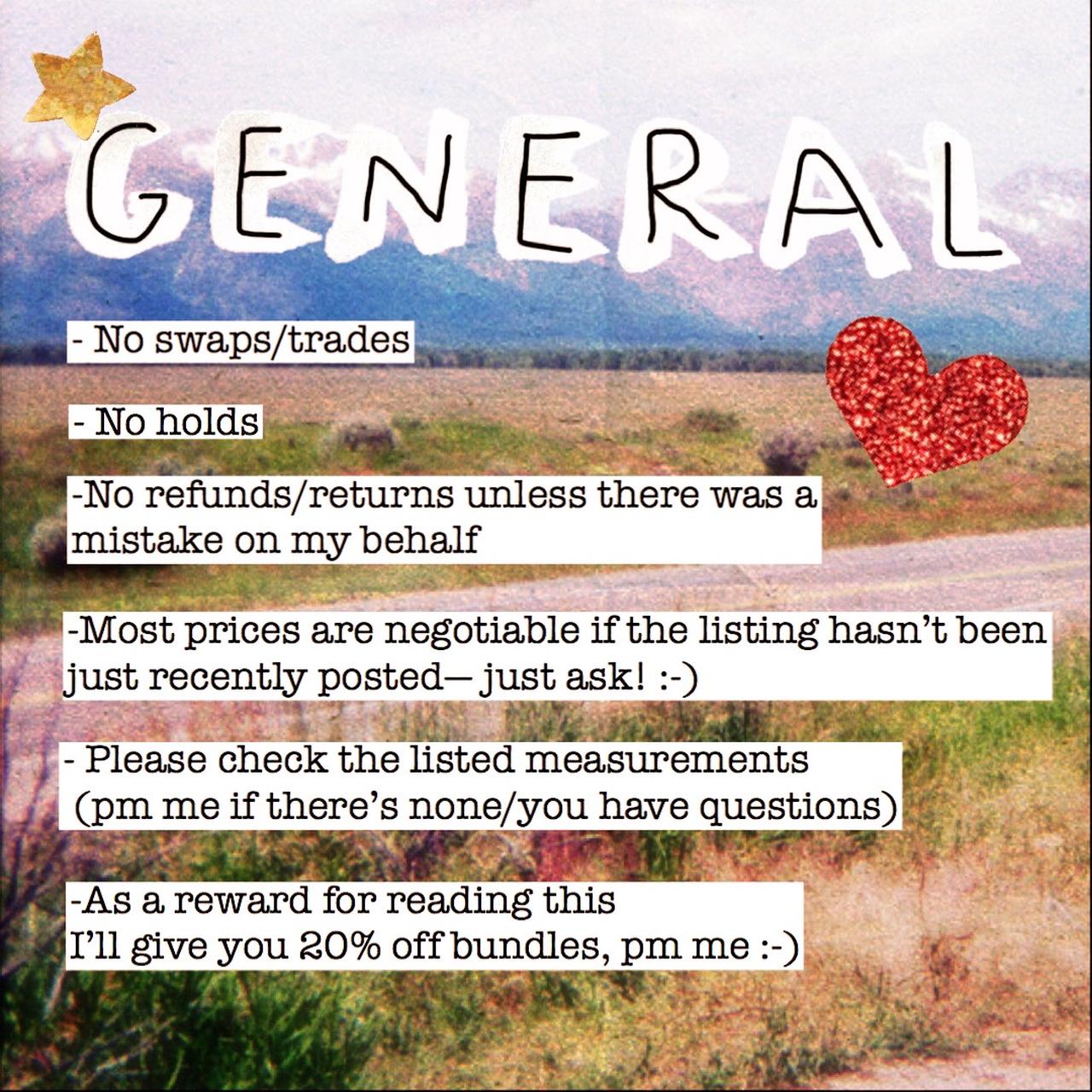 An updated shop policies!!! I’ve changed my policy... - Depop