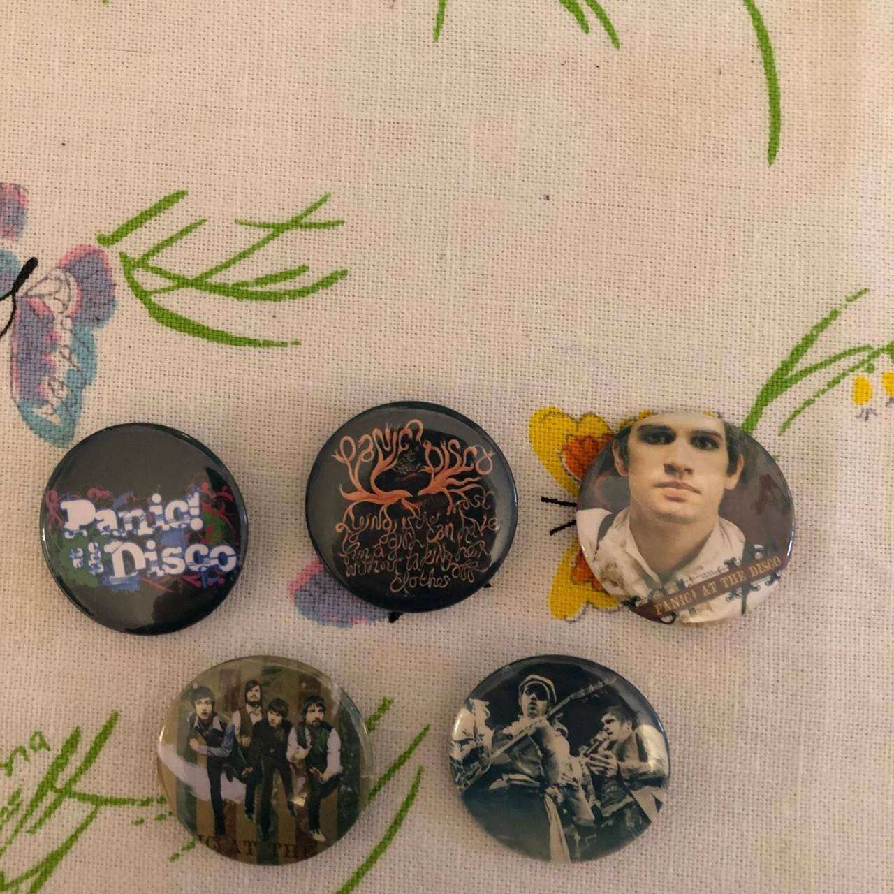 Panic! At The Disco pins $2 each or $7 for all... - Depop