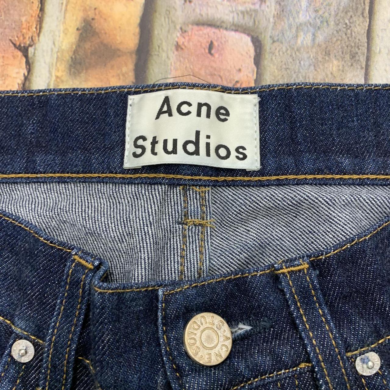 Acne Studios Roc Raw jeans in blue. Great condition.... - Depop