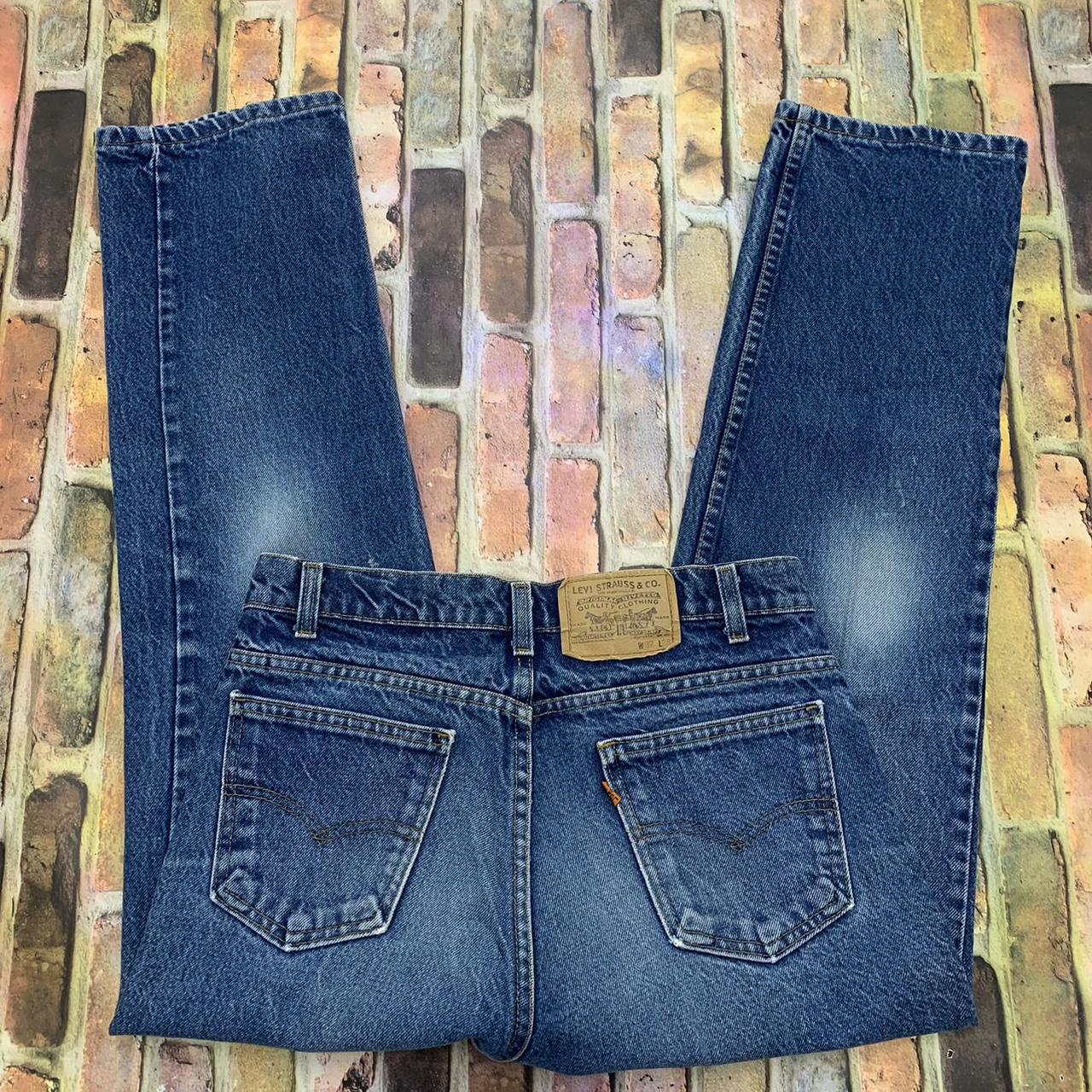 Vintage Levi’s 509 Orange Tab jeans in blue. From... - Depop
