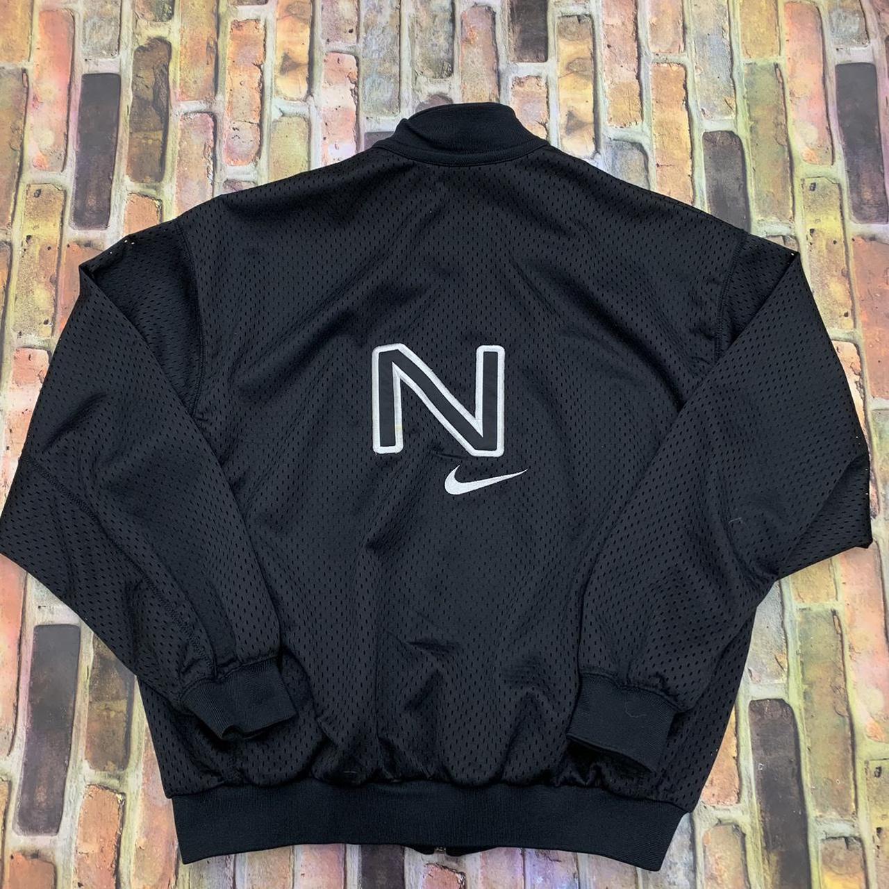 Vintage Nike jacket in black. From 1997. Mens XL.... - Depop