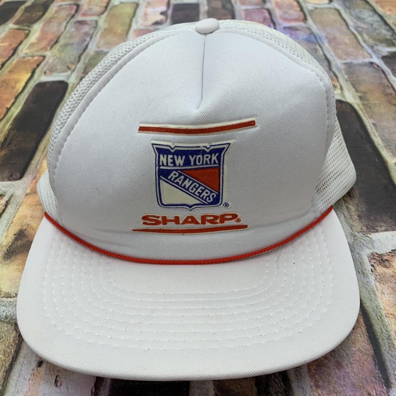 Vintage New York Rangers snapback trucker hat in... - Depop