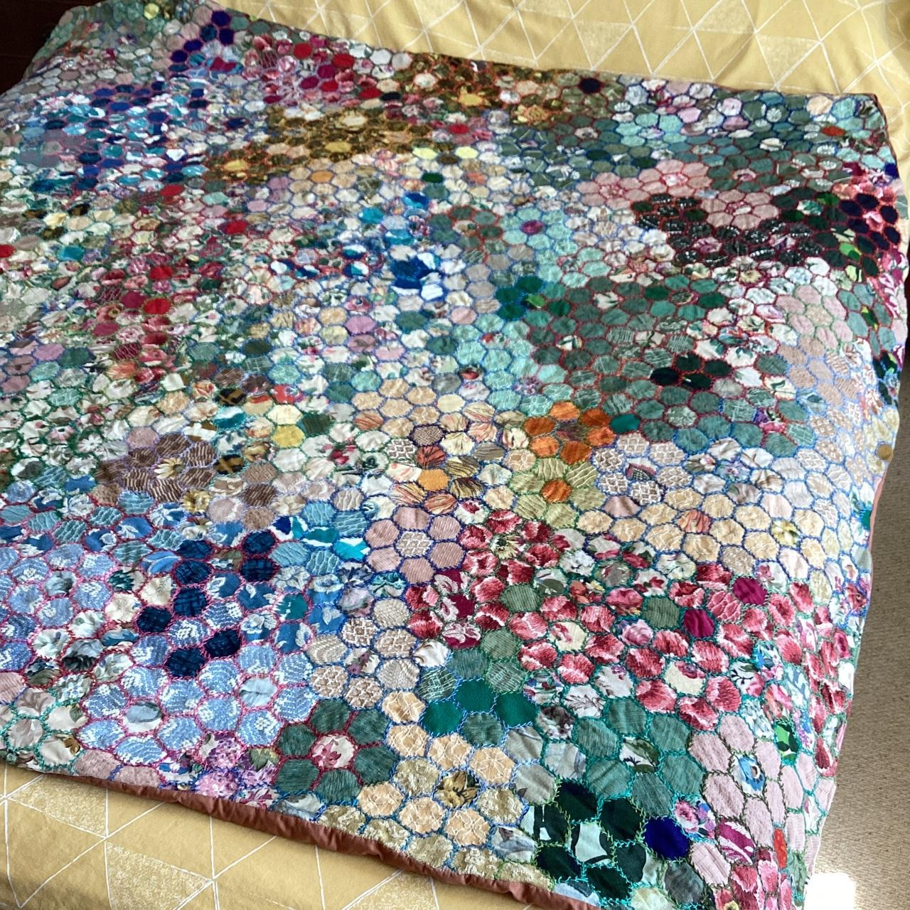 The most amazing vintage handmade patchwork... - Depop