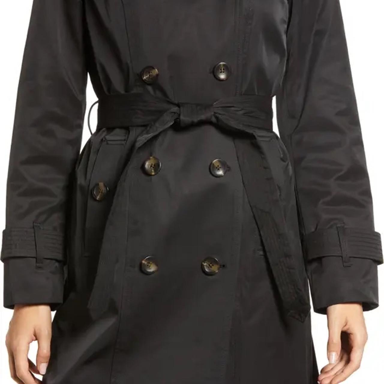 London Fog Women's Black Coat | Depop