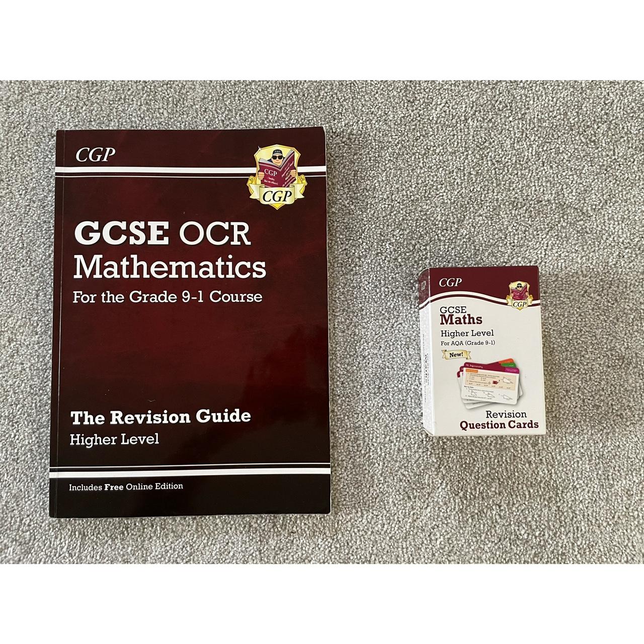 GCSE Maths revision books and cards Good condition... - Depop