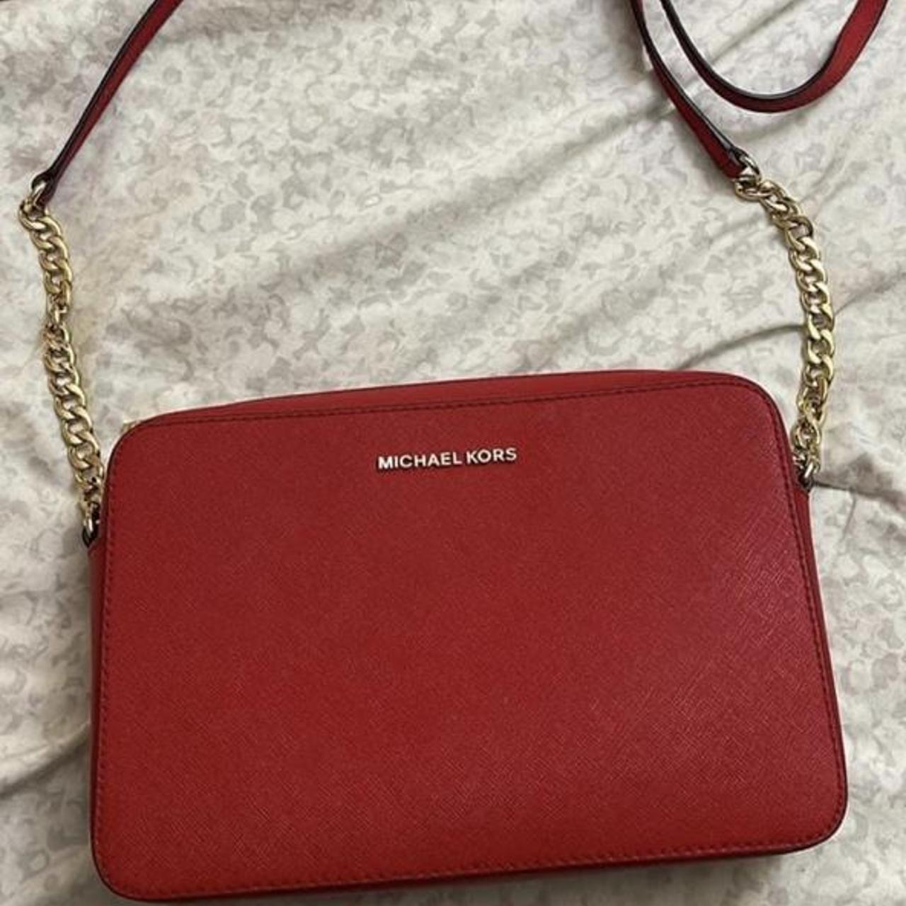 Michael Kors Women's Red Bag | Depop