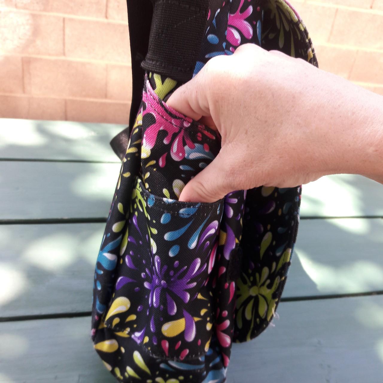 YakPak neon splat messenger bag. Super bright pink,... - Depop