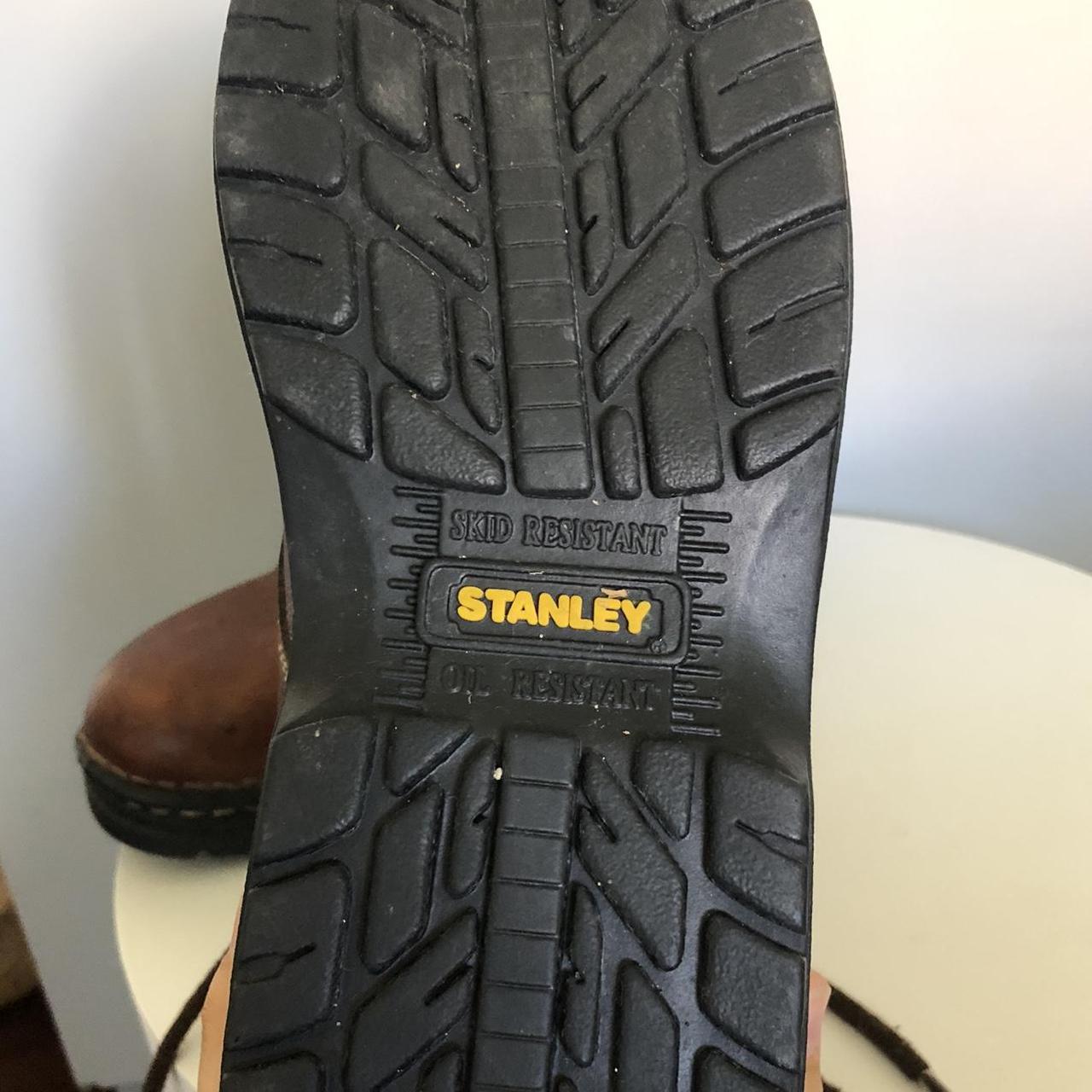 Hardly worn Stanley leather bootz - Depop