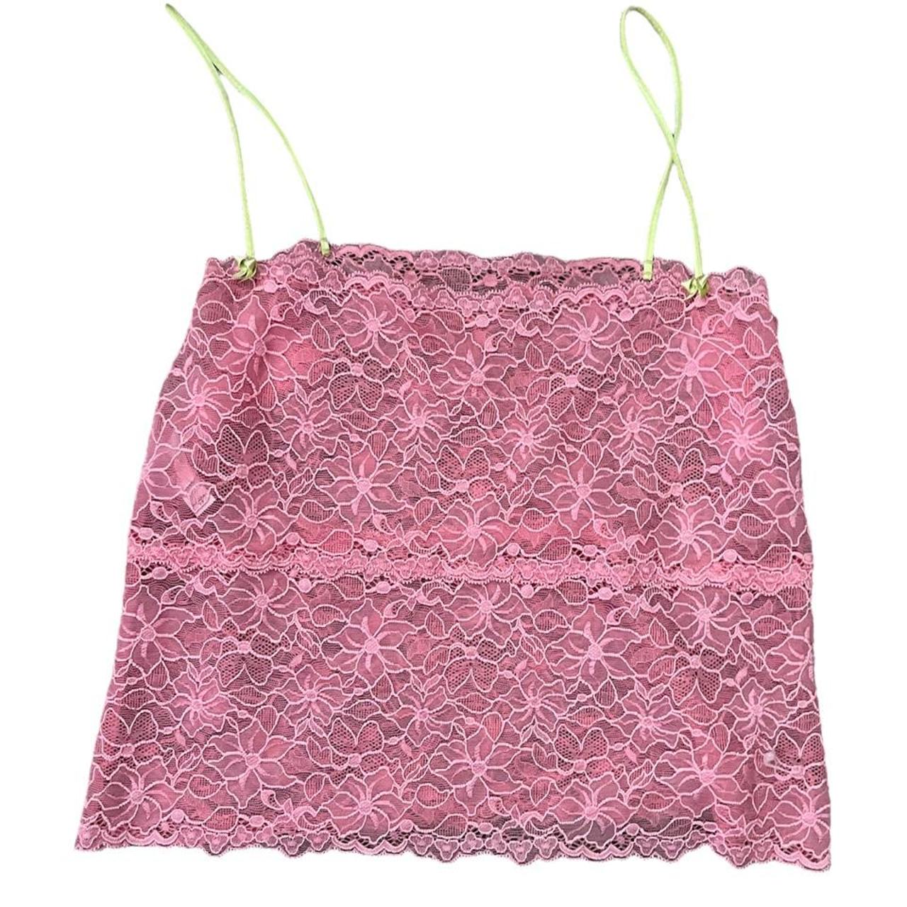 Pink lace camisole Dainty pink see thru lace... | Depop Pink lace camisole Dainty pink see thru lace... | Depop