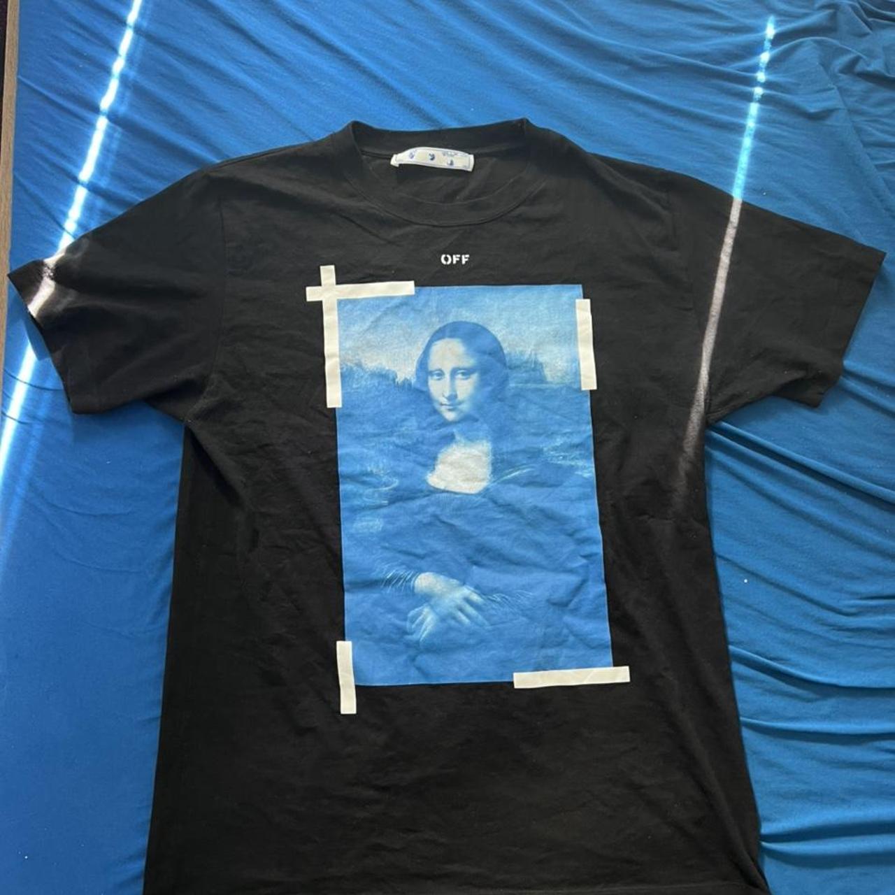 Off white Mona Lisa t shirt , worn hand full of times - Depop