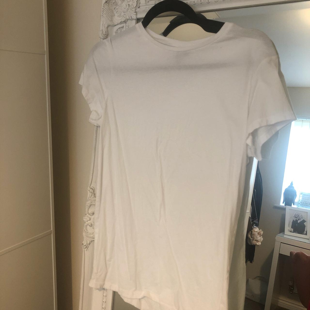Asos basic white tee, perfect for dressing up/down.... - Depop