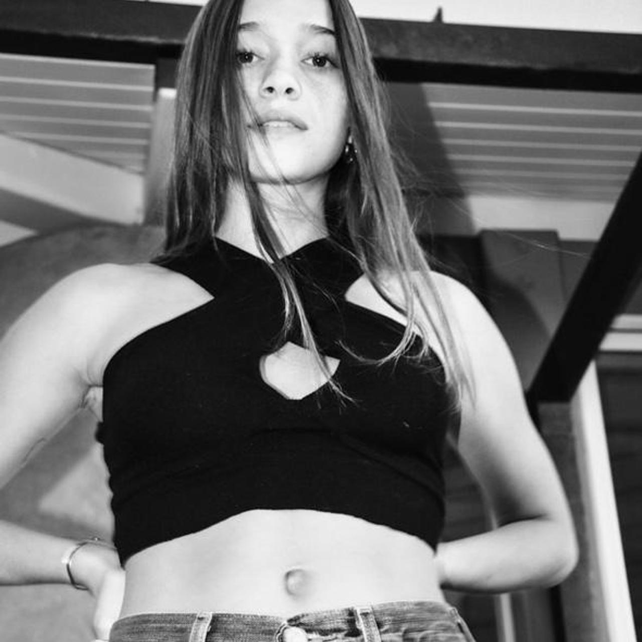 LNA Women's Black Vest | Depop