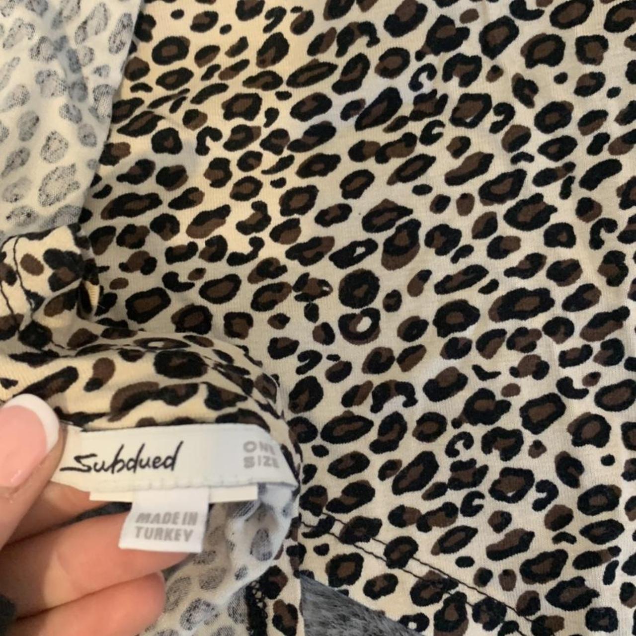 Leopard print bandeau top / scarf top from Subdued... - Depop