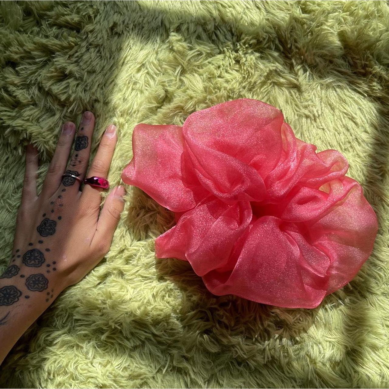 Sandy Liang Women's Pink Hair-accessories | Depop