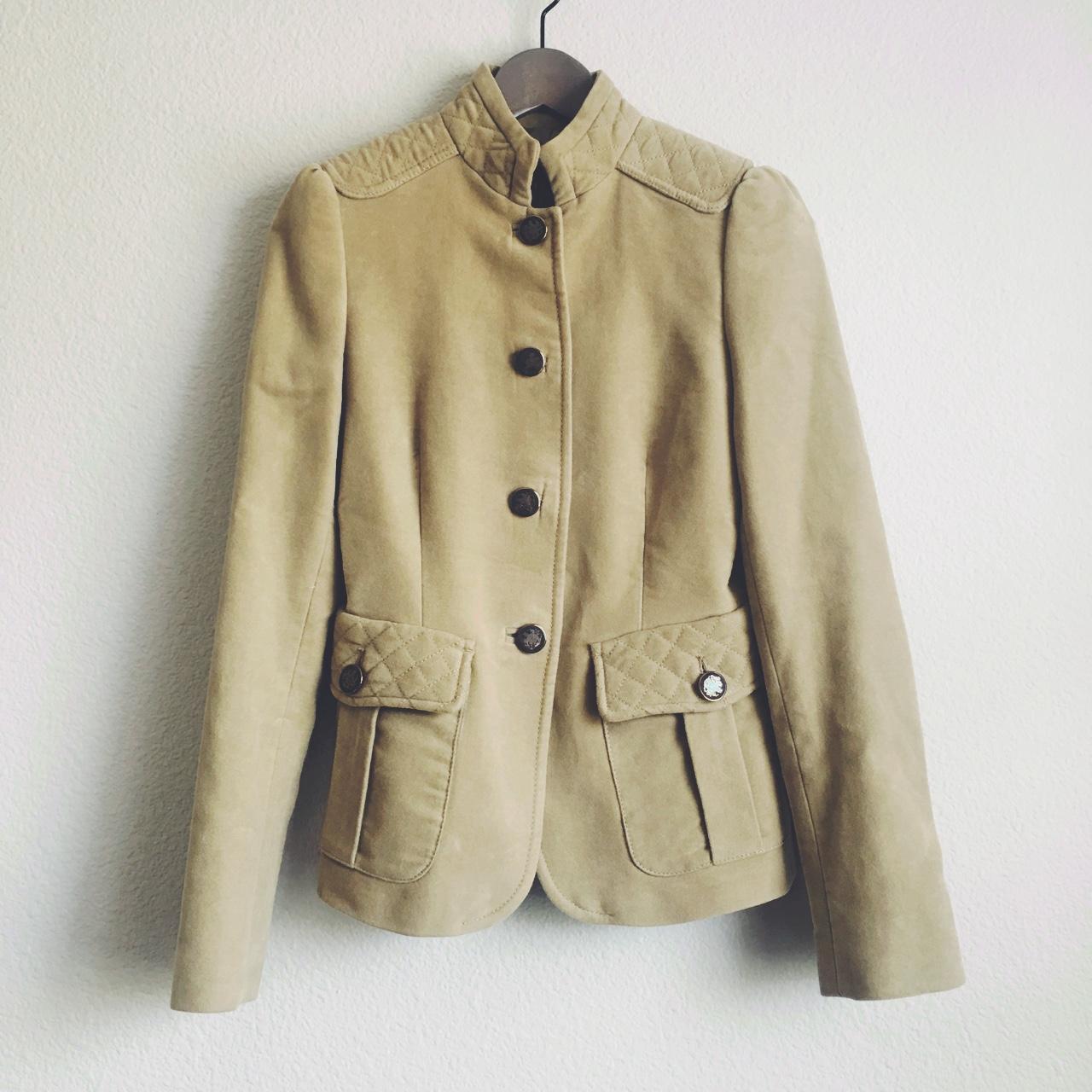 Zara Women's Cream Tailored-jackets | Depop