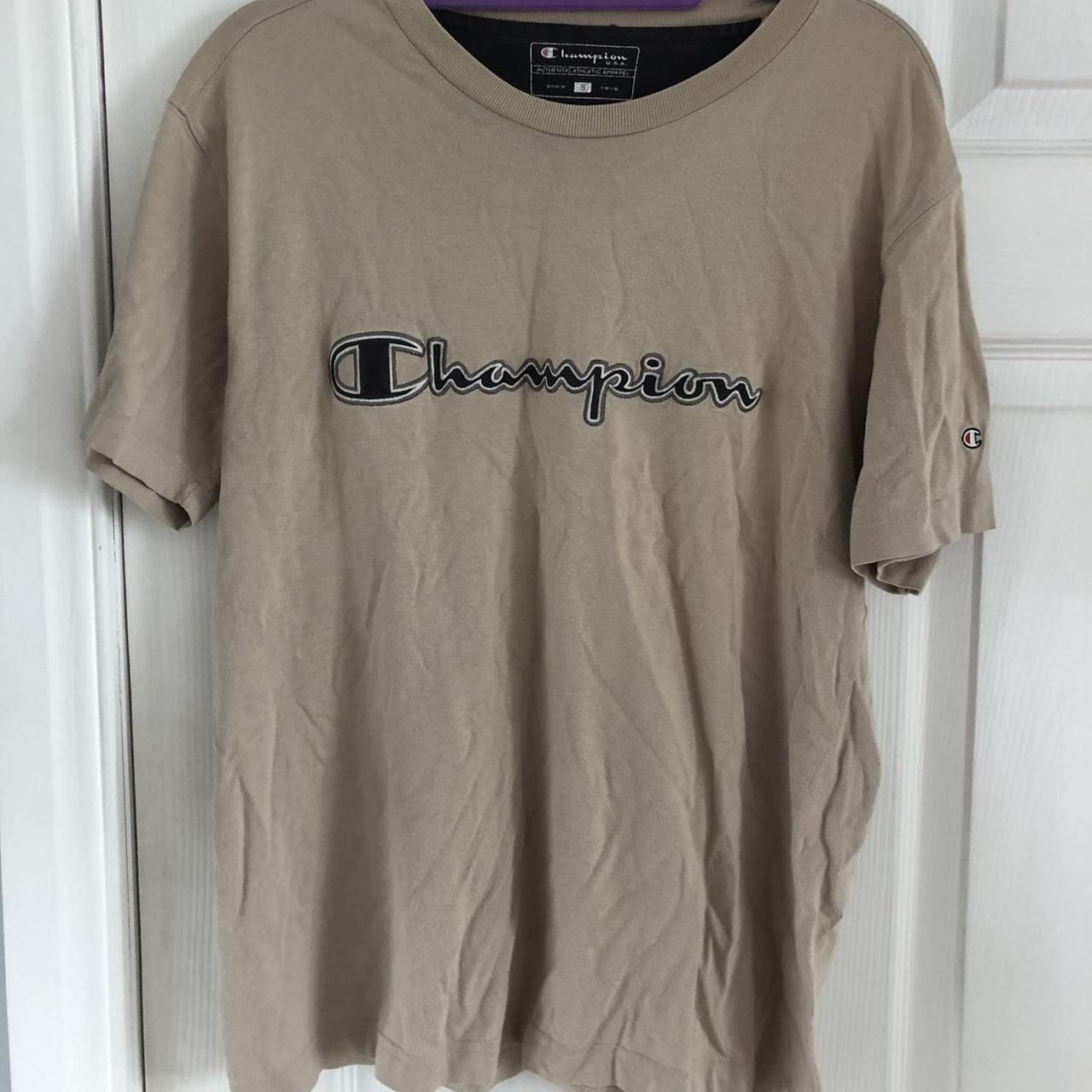 Vintage Champion T-shirt - Size... - Depop