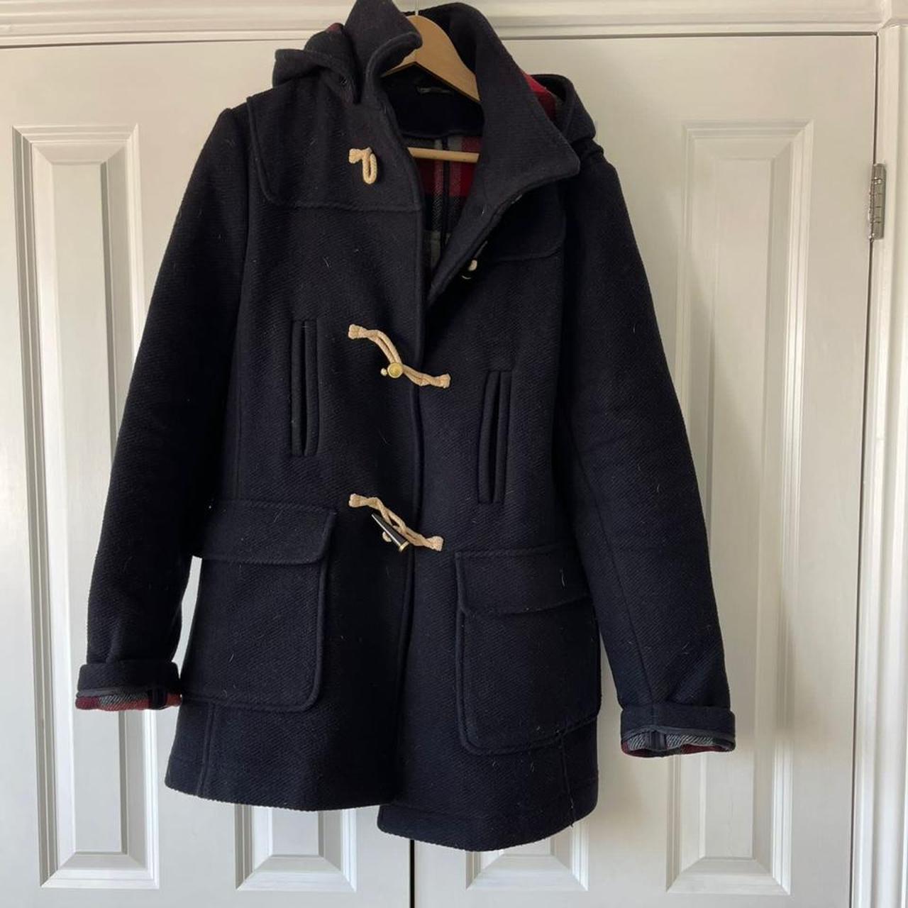 Dark blue Paddington Jacket, with check lining. This... - Depop