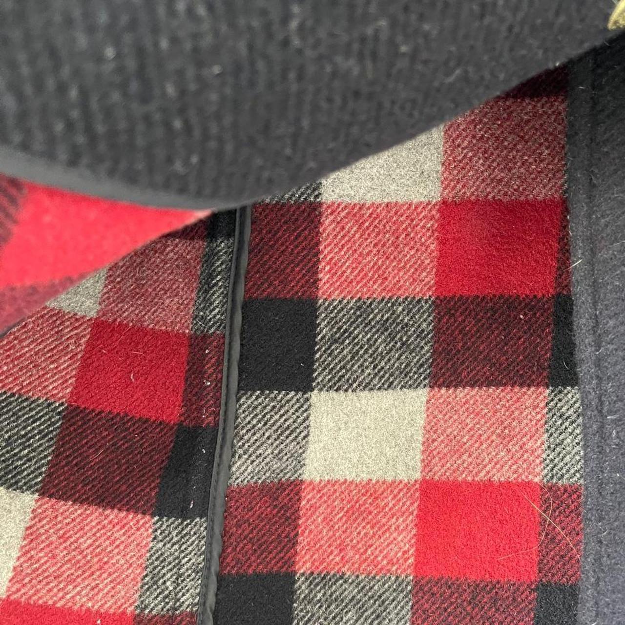 Dark blue Paddington Jacket, with check lining. This... - Depop