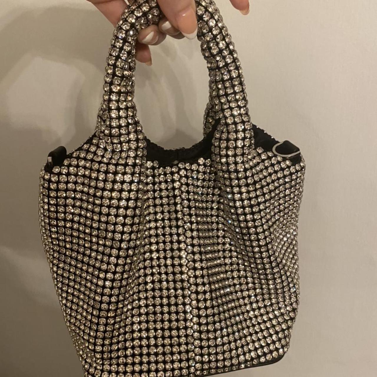 Diamanté Crystal Sparkly Embellished Evening Bag... - Depop