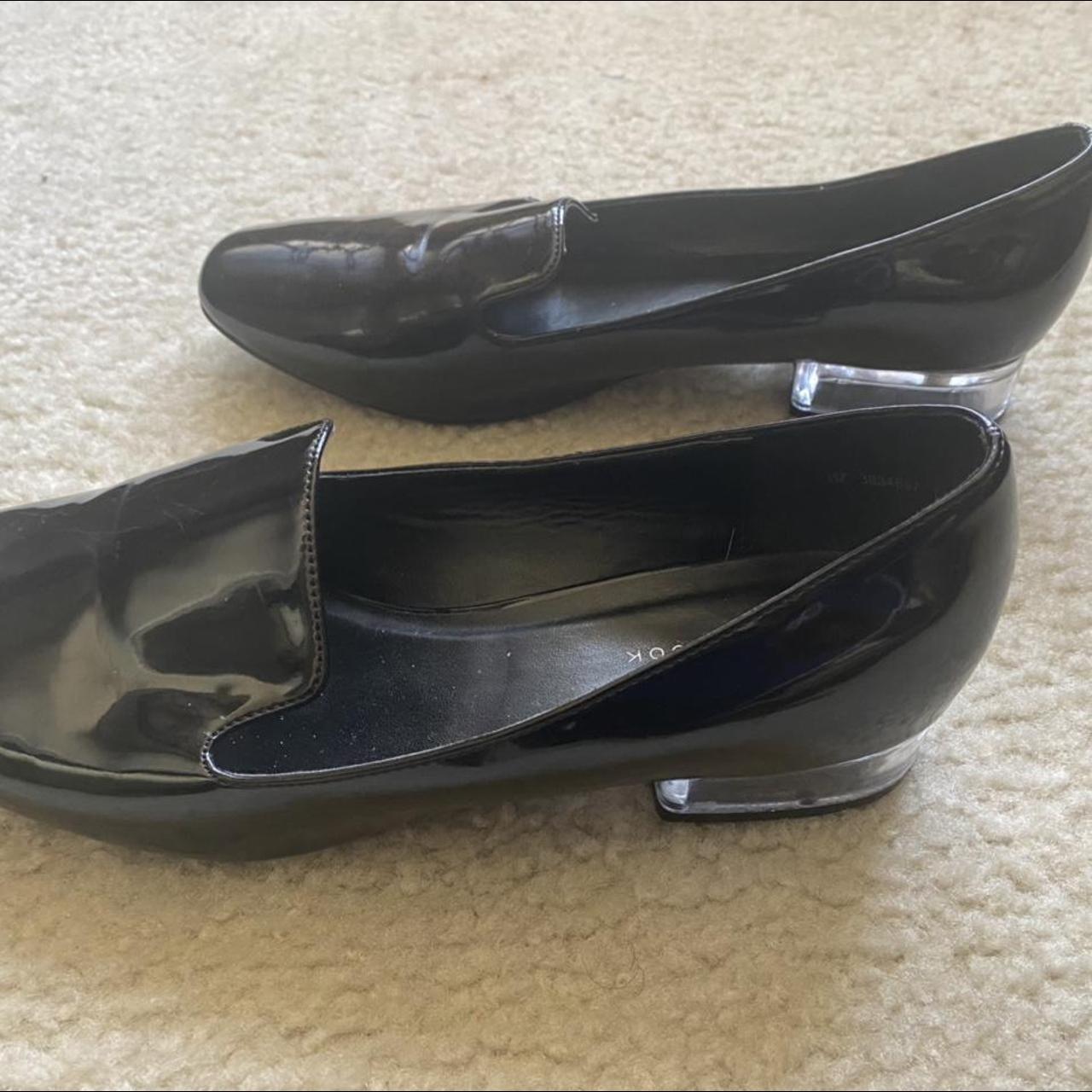 New Look loafers with clear heels. Barely worn, like... - Depop