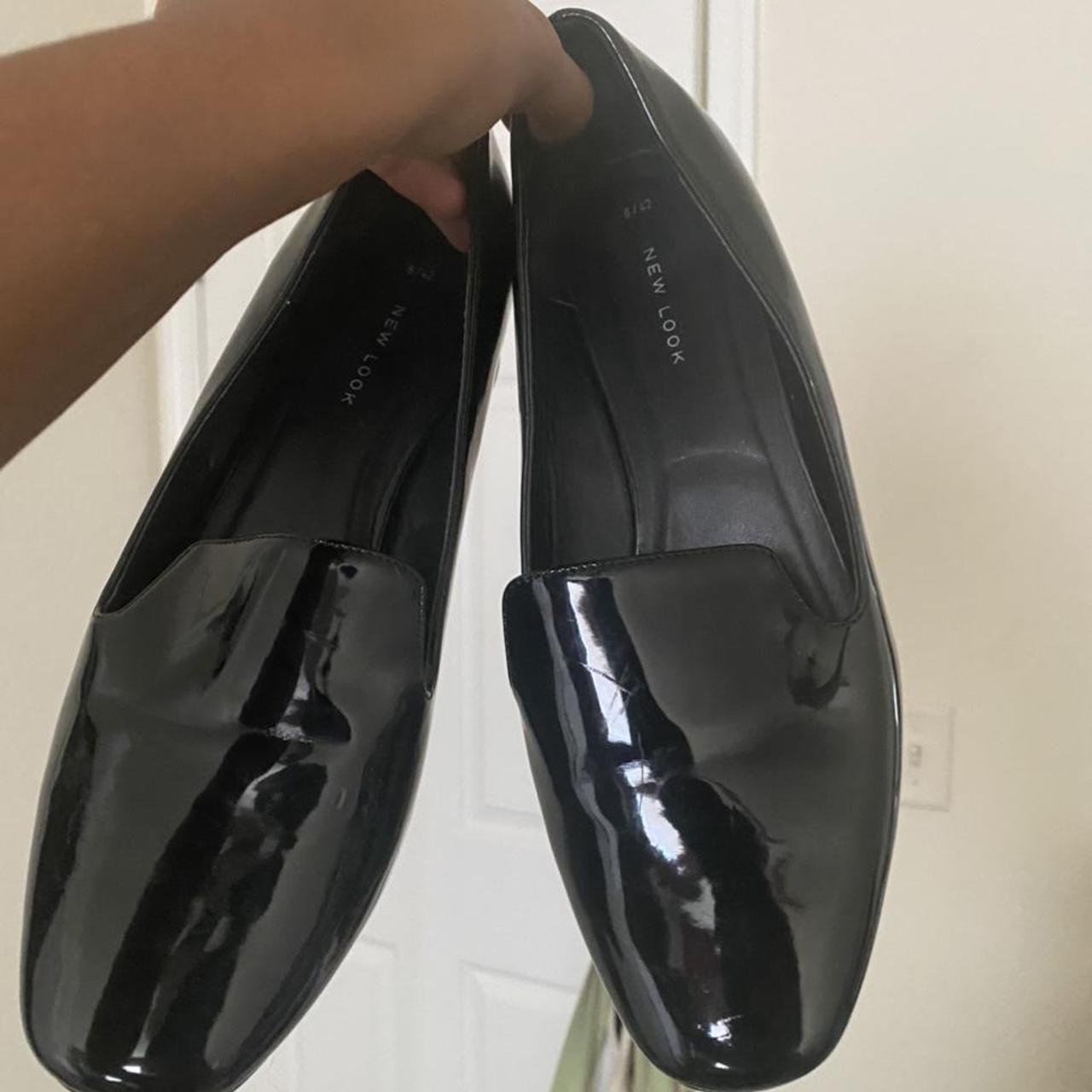New Look loafers with clear heels. Barely worn, like... - Depop