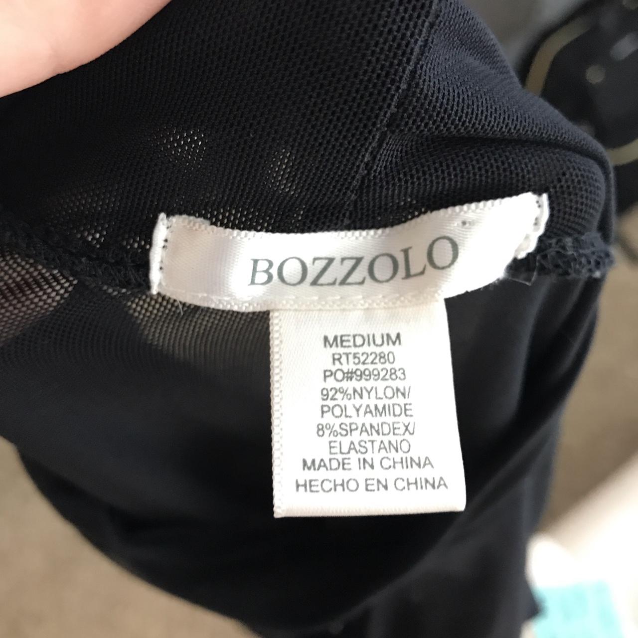 Bozzolo, medium, bodysuit Black mesh long sleeve cut... - Depop