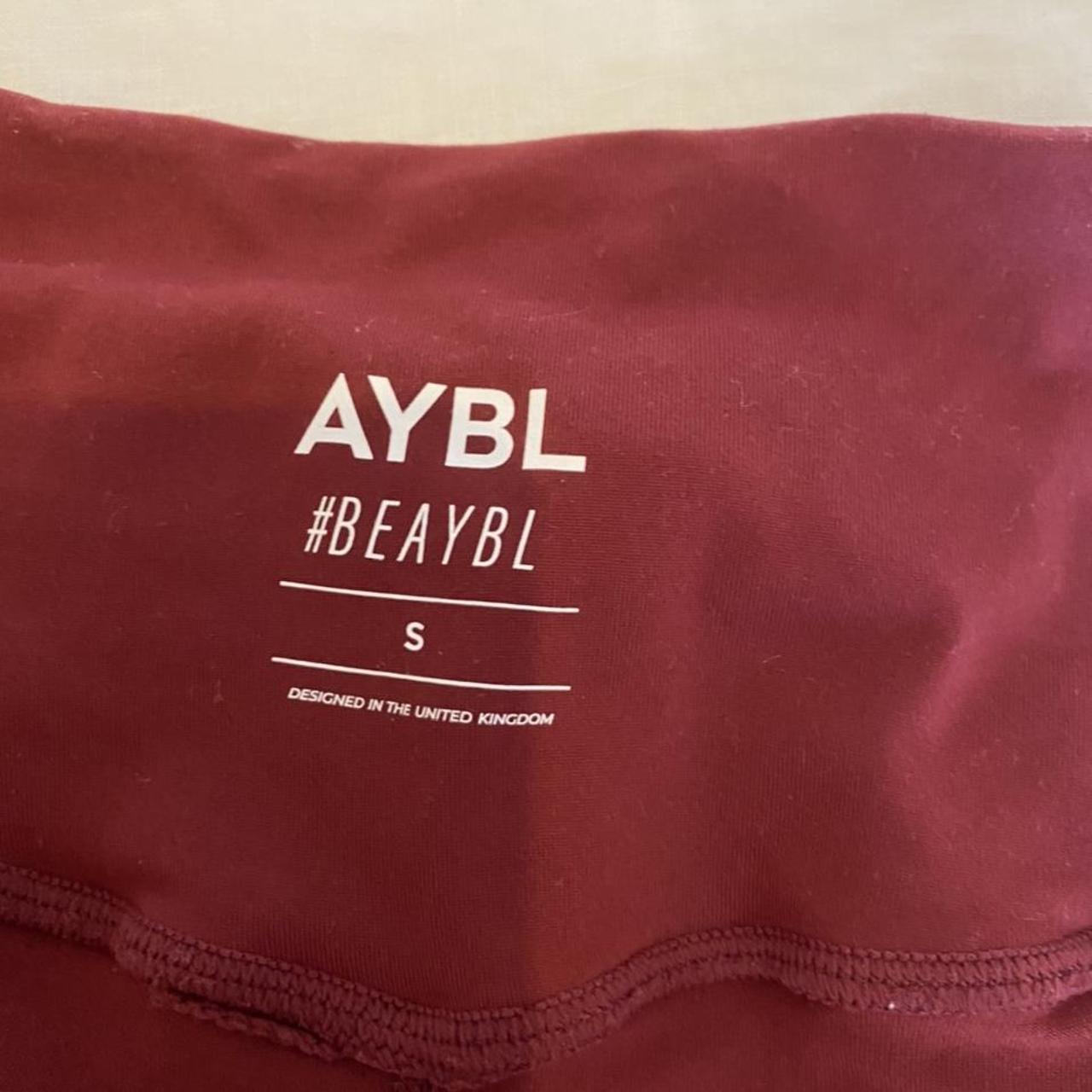 AYBL mauve wine gym leggings size s perfect condition - Depop