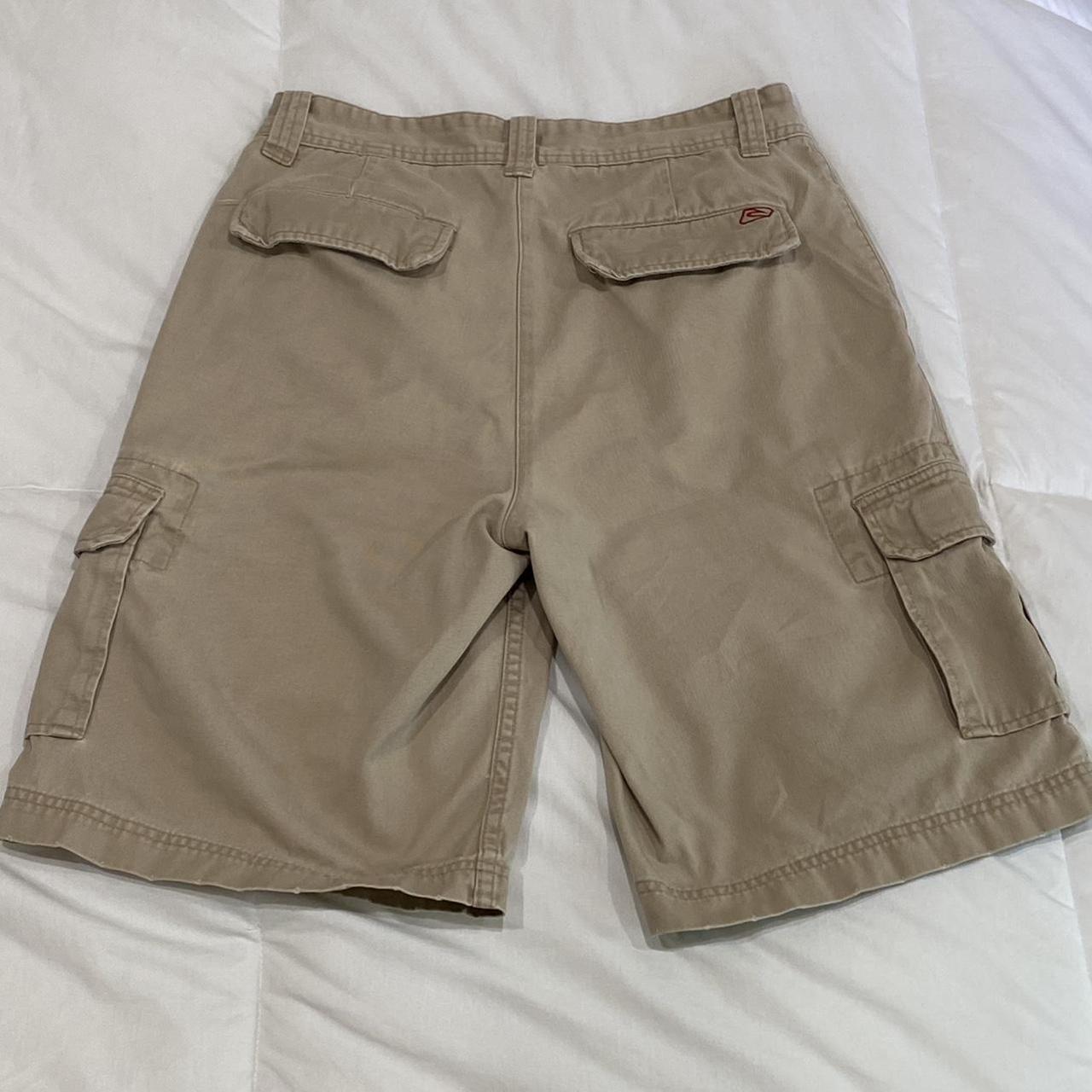 Khaki Cargo Shorts great fit and length / brand -... - Depop