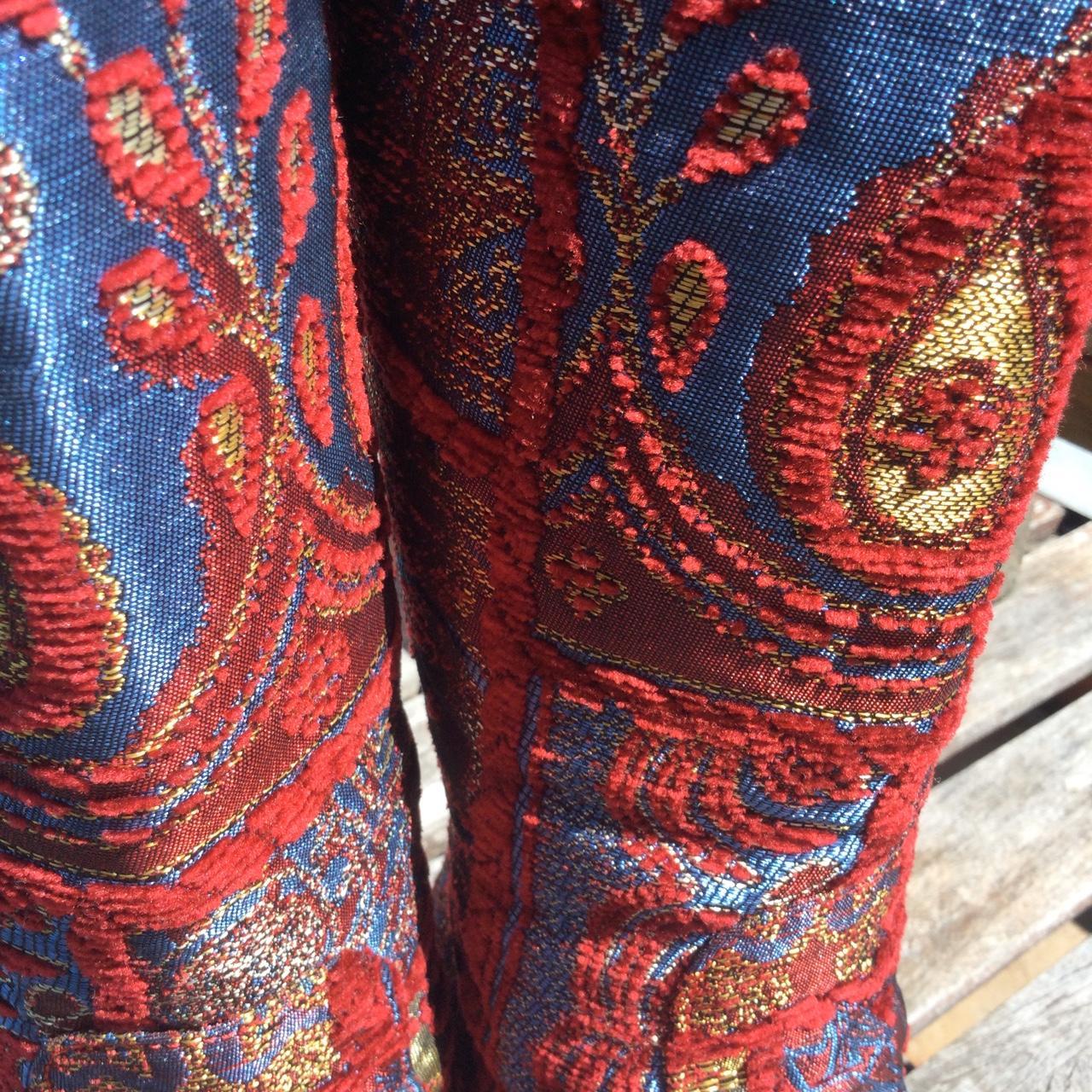 The most opulent brocade knee high boots. Brocade is... - Depop