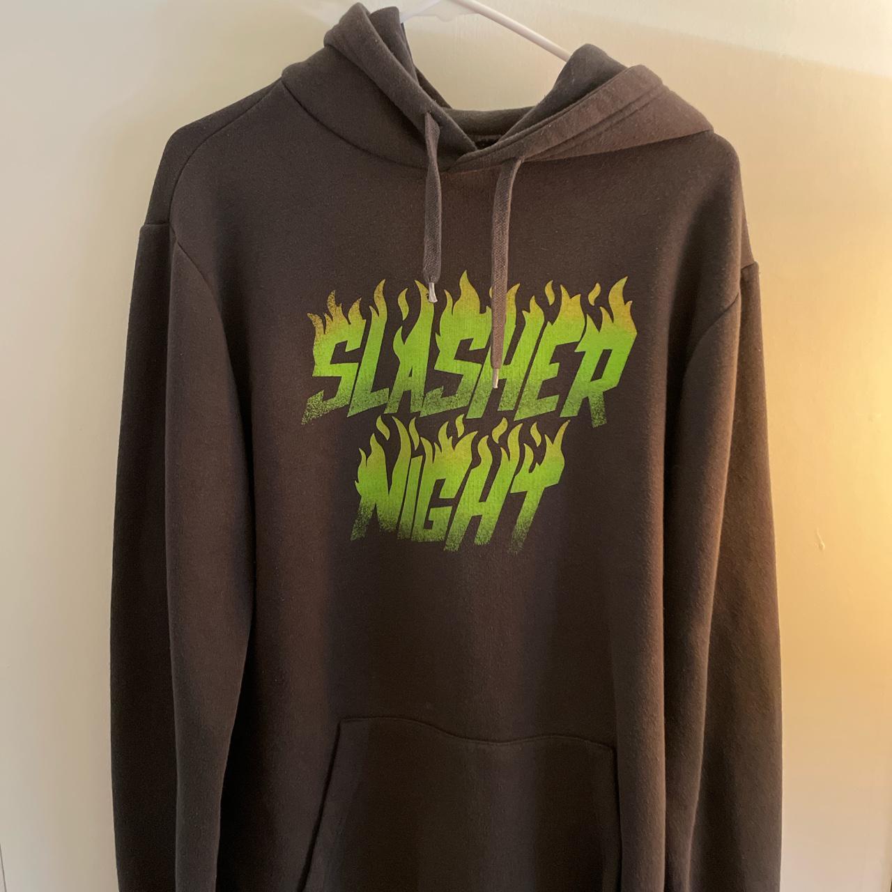 Slasher night pull&bear hoodie, super soft and... - Depop