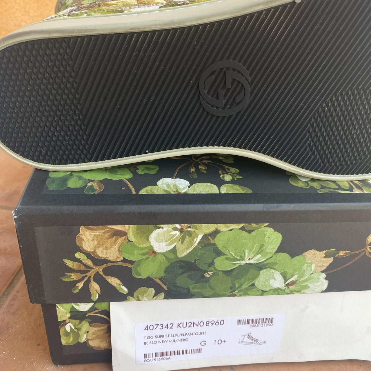 Authentic Gucci Bloom Print Supreme GG green canvas... - Depop