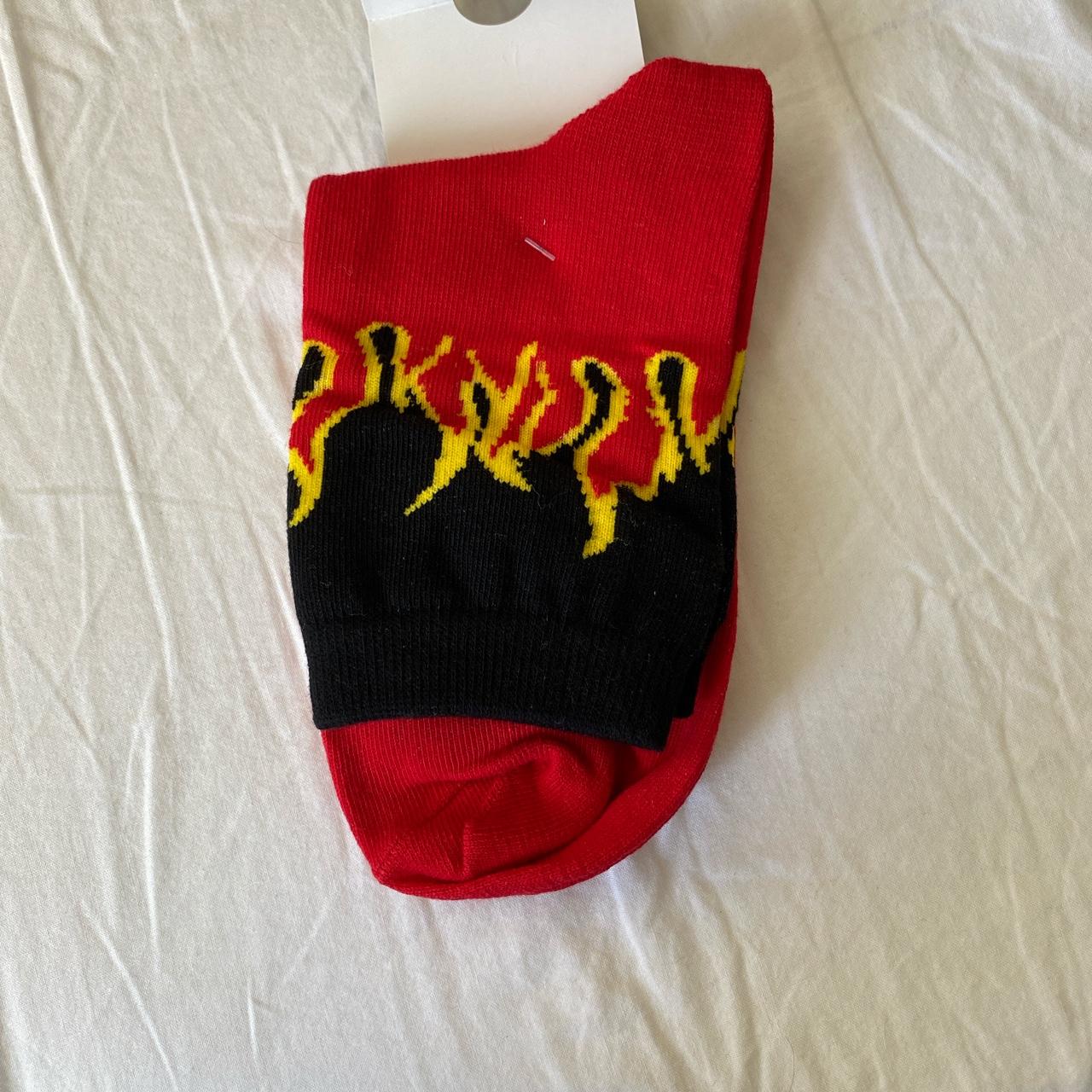 Flame socks -new with tags -one size fits most... - Depop