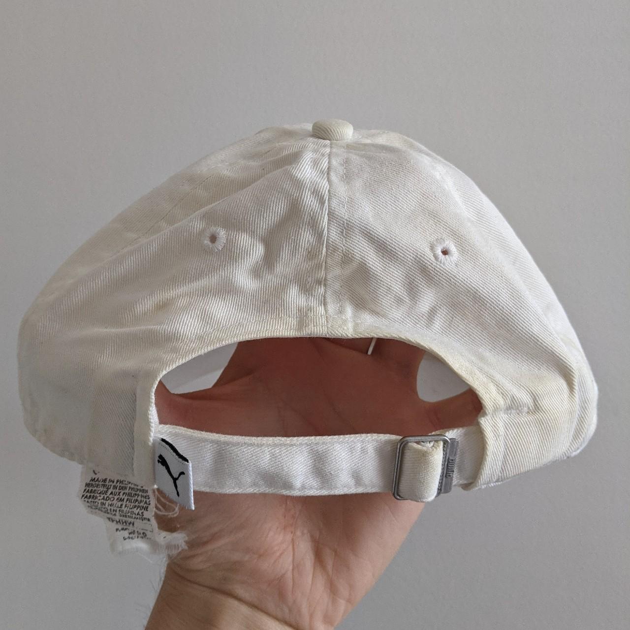 ☑️ Y2K Puma Crystal Logo Chic Dad Cap in White and... - Depop