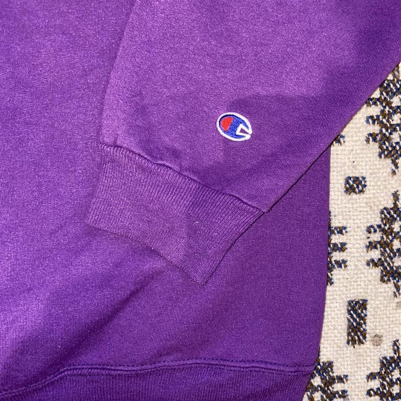 Purple Champion Sweatshirt Further Details: Purple... - Depop