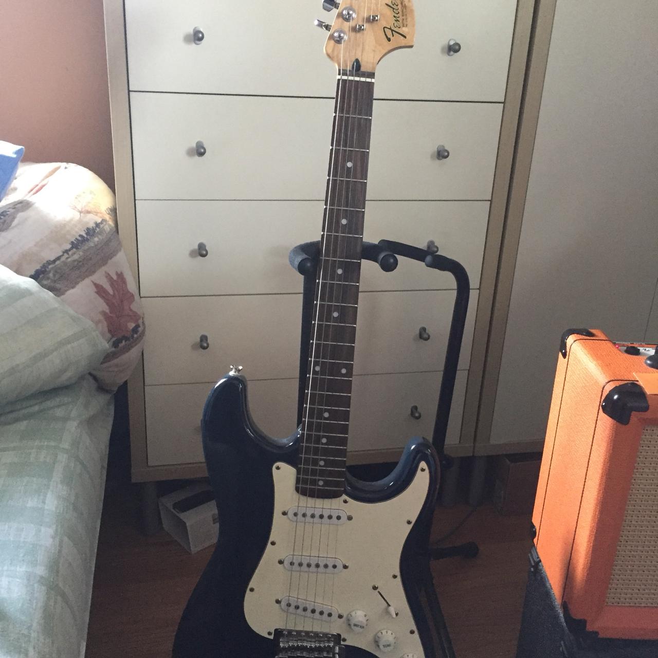 Fake fender startocaster with TEX MEX pick ups ,... - Depop
